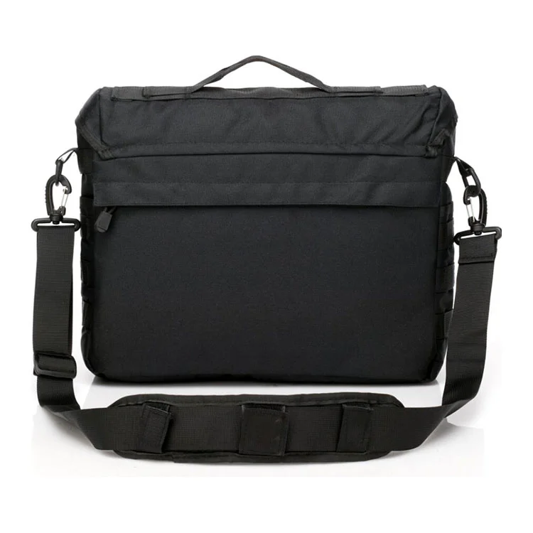 Black Tactical Waterproof Laptop Bag – Military Style Messenger ...