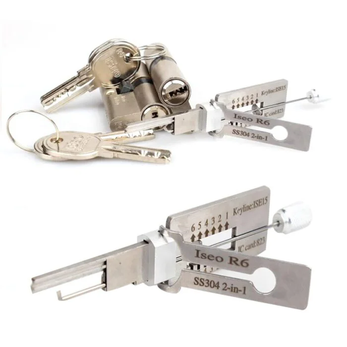 Lishi ISEO R6 (6 Pin Dimple Cylinder) - SS304 - 2-in-1 Pick & Decoder | Lishi 2-in-1- Decoders ...