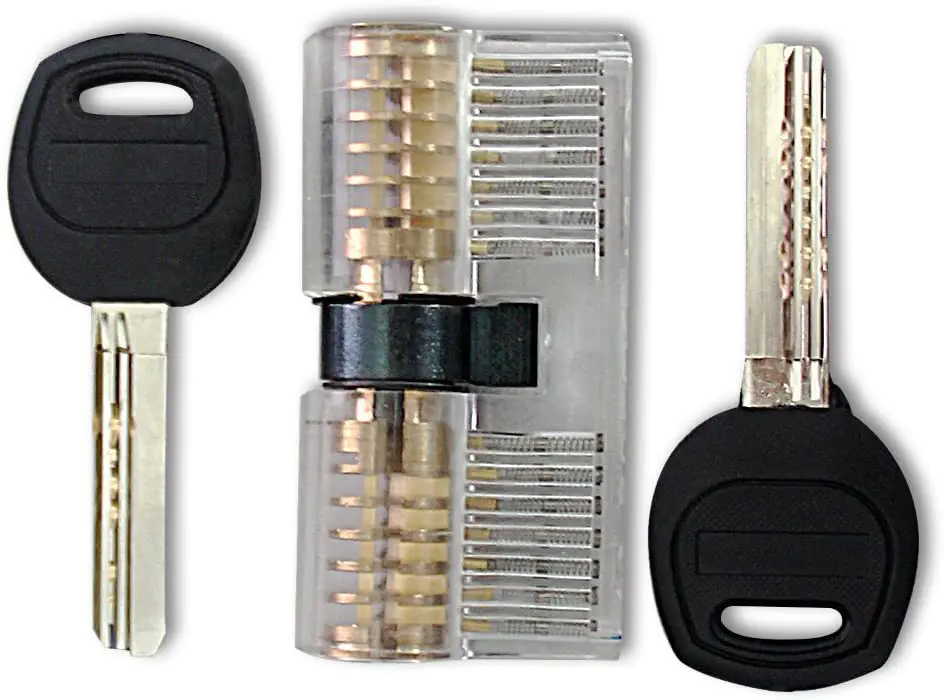Pro Pick Clear Dimple Practice Cylinder Lock - Visible Learning Tool ...